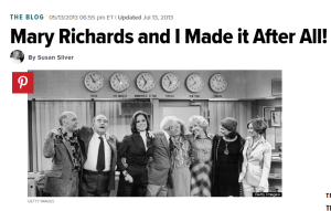 Mary Richards and I made it after all Susan Silver Writer